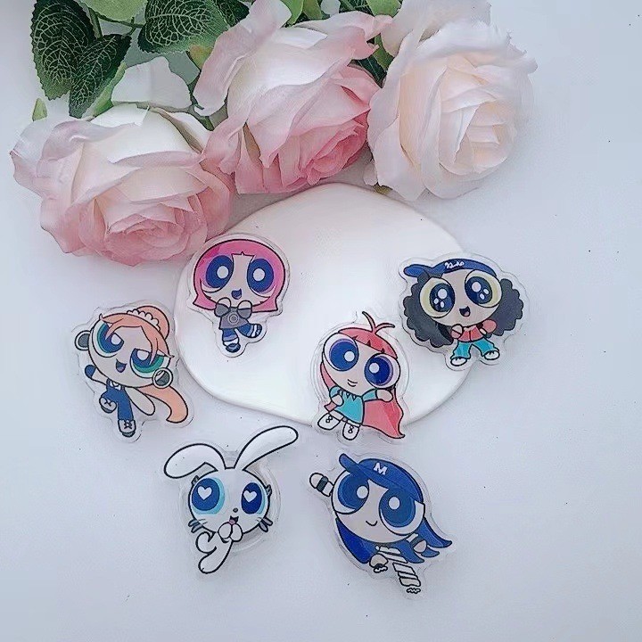 Kpop Idol NWJNS Acrylic Phone Grips The Powerpuff Girls Phone Holder ...