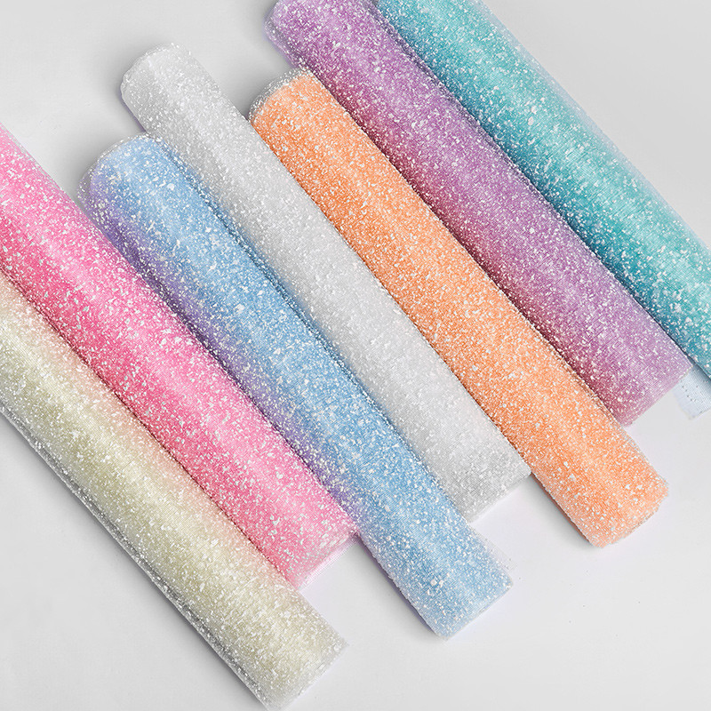 50cm*50cm Snowflake net snow dot gauze cartoon bouquet packing yarn ...