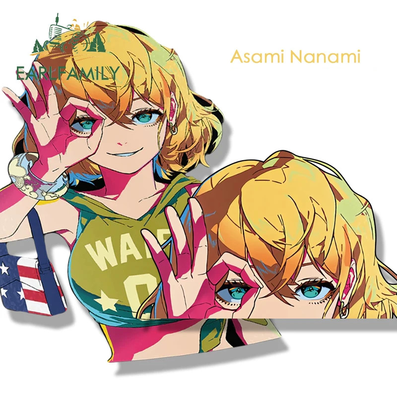 EARLFAMILY 13cm Asami Nanami Fanart Car Sticker Occlusion Scratch ...