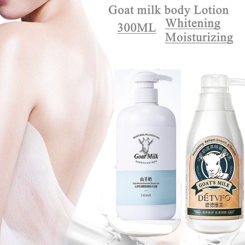 Goat Milk Whitening Body Wash Goat milk body Whitening Lotion Permanent Whitening baby Lotion ...