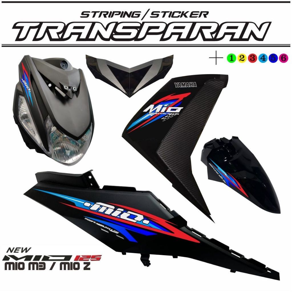 /Simple Transparent STRIPPING YAMAHA MIO M3 MIO 125 DIESEL STAR LIVERY ...