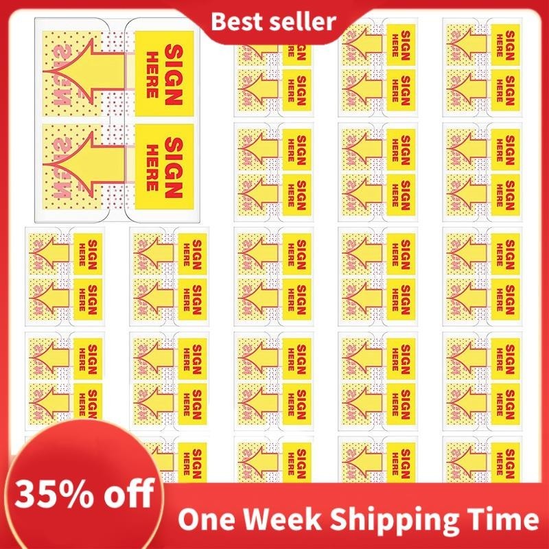 Available 300 Piece Sign Here Tabs Sign Here Stickers Sign Here Flags ...
