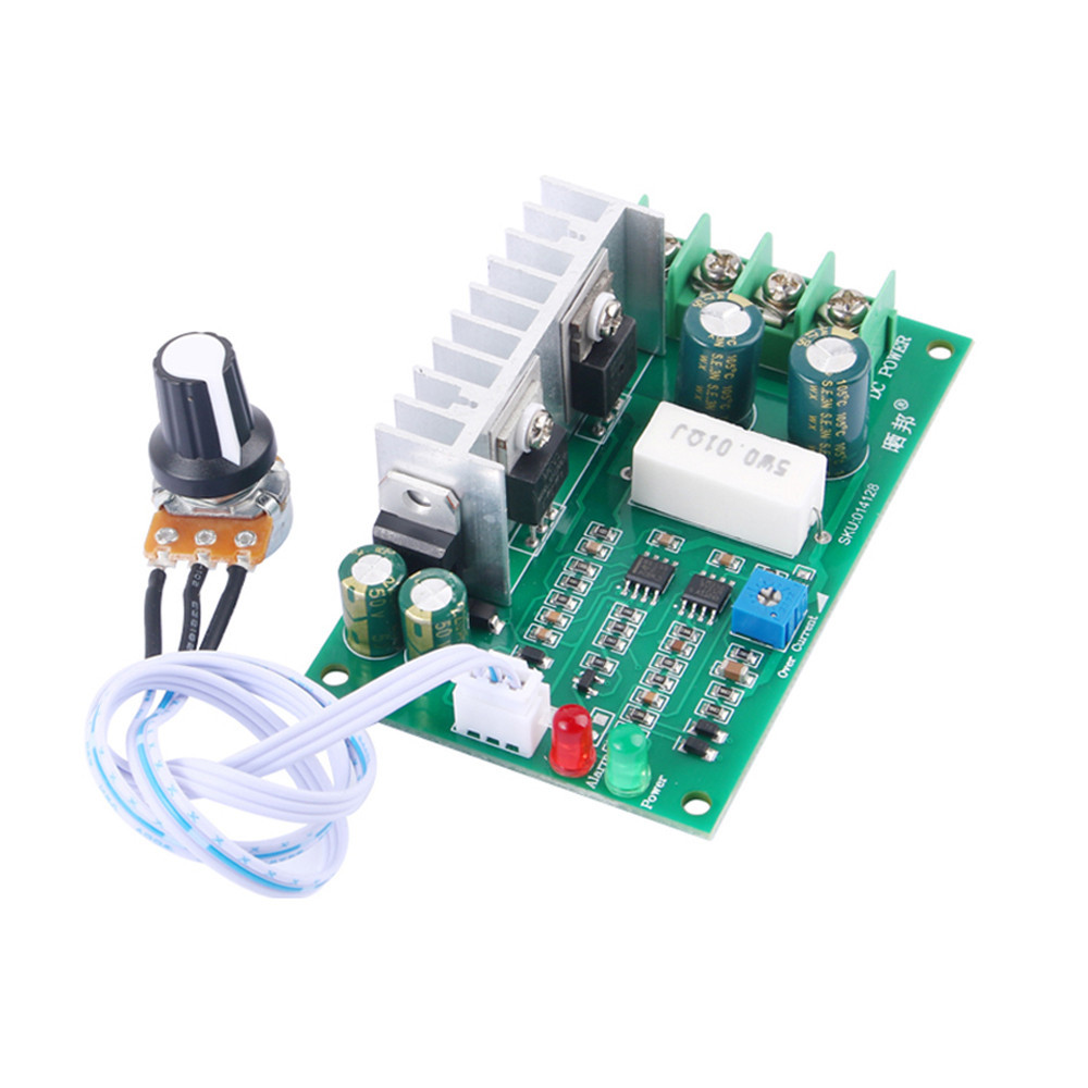 PWM DC Motor Governor DC10-40V 15A Adjustable Motor Speed Controller with Over Current and Over ...