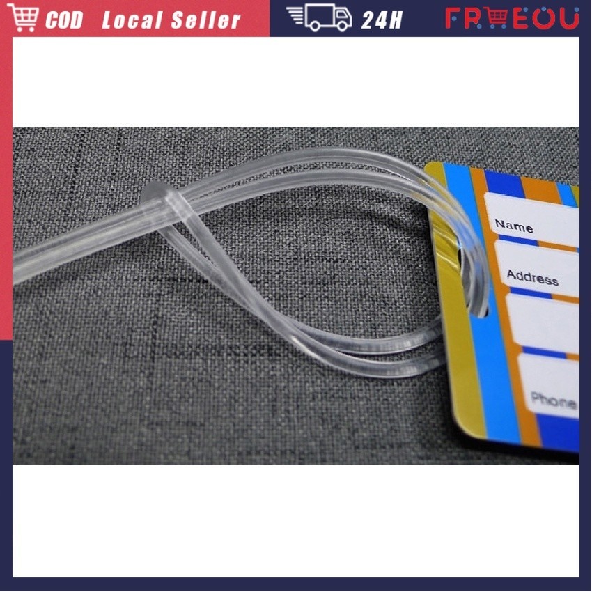 Clear PVC Rubber Loop Straps, 100PCS for Luggage Tag, Bag Tag, and ID ...