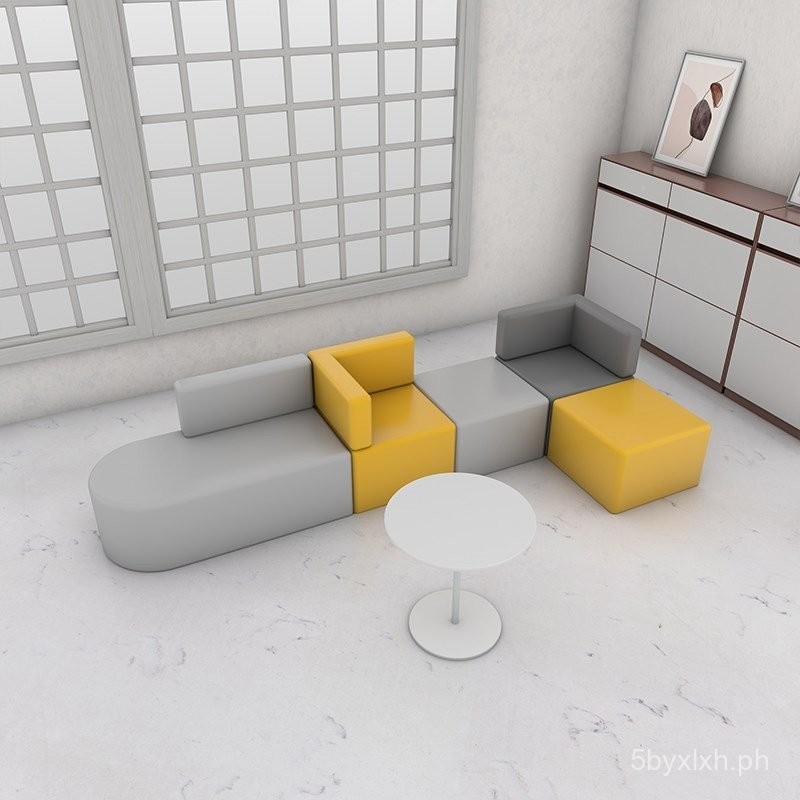 Corner Sofa Rest Area Office Hair Salon Leisure Corner Reception M ...
