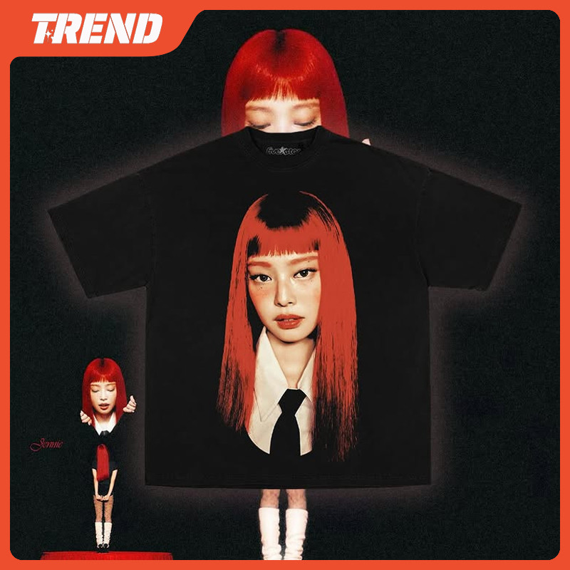 KPOP BLACKPINK JENNIE Ruby Merch Cotton T-shirt Plus Size Korean ...