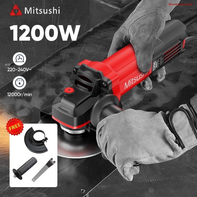 Mitsushi XH-81003S 1200W 220V Industrial Angle Grinder - Powerful Steel ...
