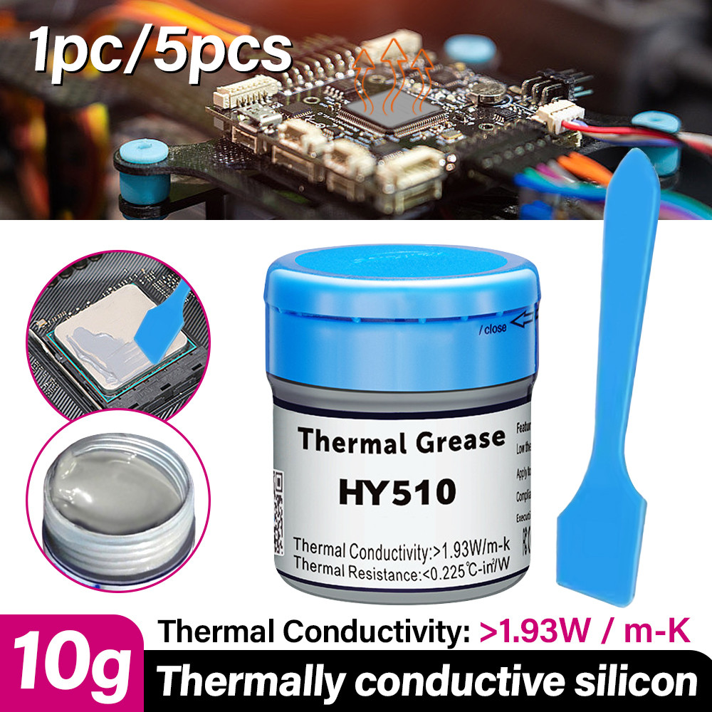 10g HY510 1/5pcs gray heat dissipation paste computer CPU silicone ...