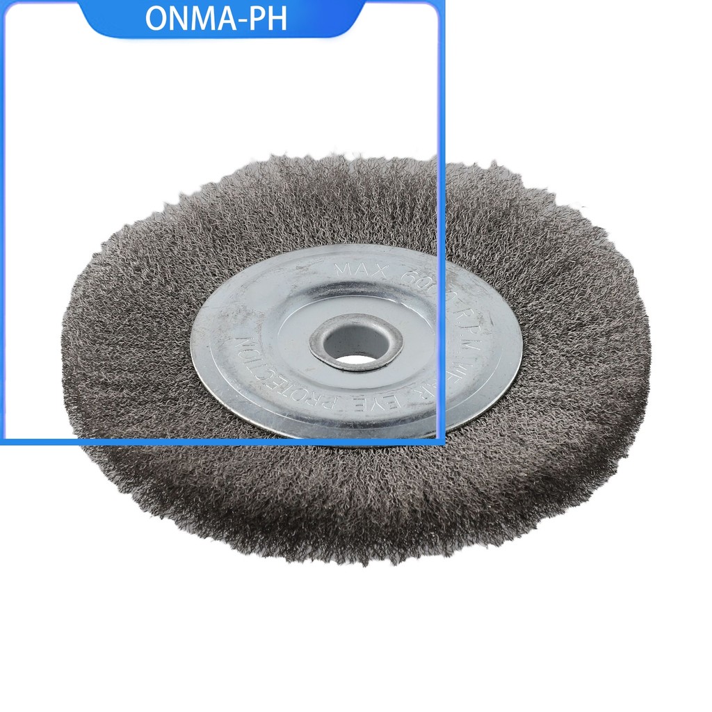 (ONMA-PH) 6inch Crimped Stainless Steel Wire Wheel Brush Bench Grinder ...