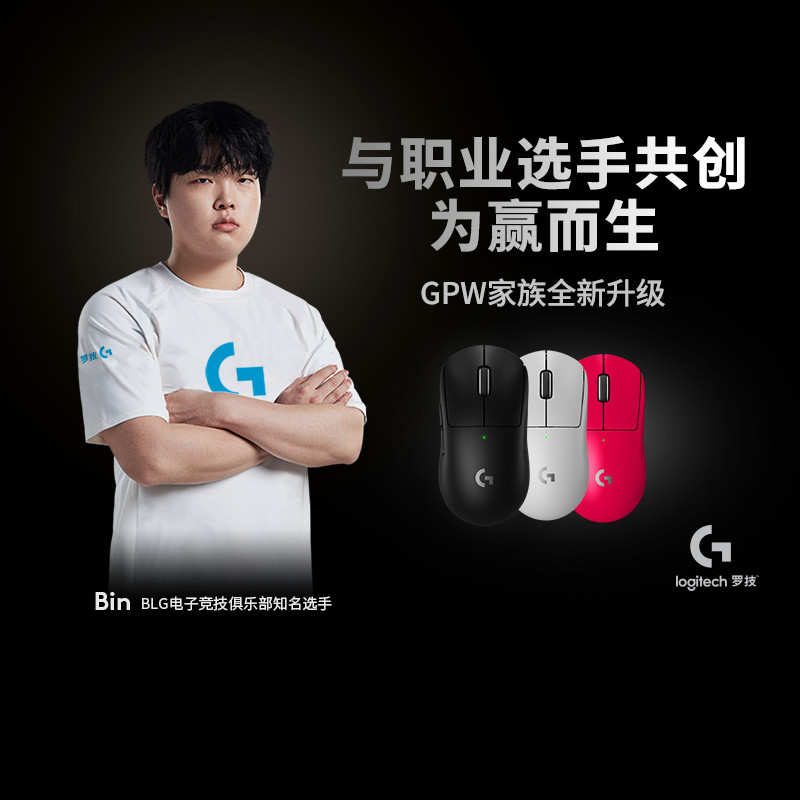Logitech G Pro Series GPW Three Generations Wireless Mouse Dual Mode E ...