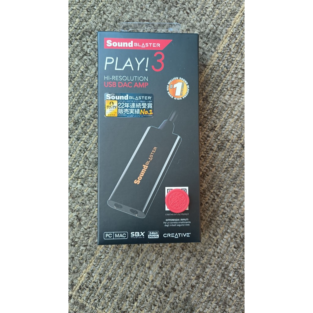 Creative/Innovation Sound Blaster Play3 Laptop external USB Portable ...