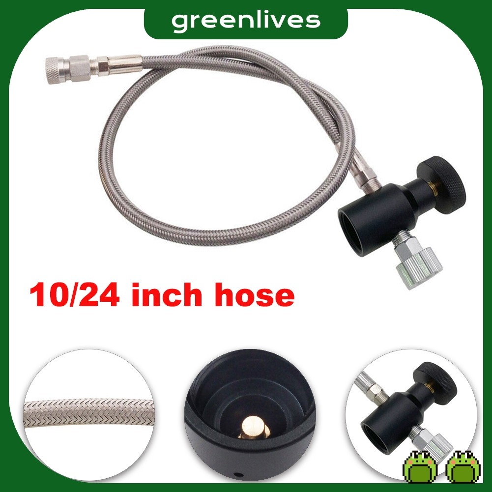 [GNLV] PCP Air Fill Adapter with 10/24 inch Braided Hose and Bleed ...