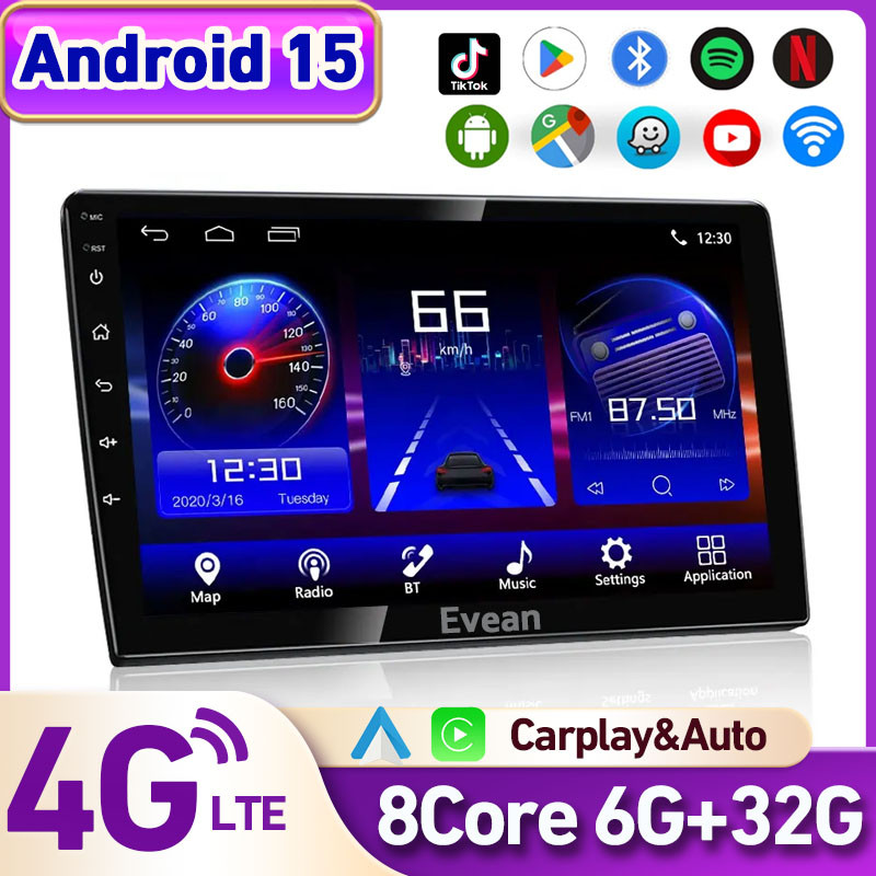 Android 15 Car Stereo 4g Sim 5g Wifi 8core 6gb 32gb Android Head Unit