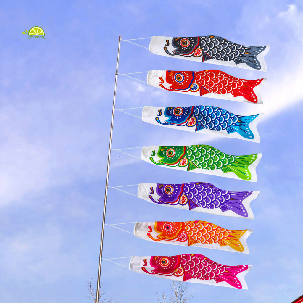 Garden Decoration Windsock Carp-shaped Windsock Japanese Koinobori Carp ...