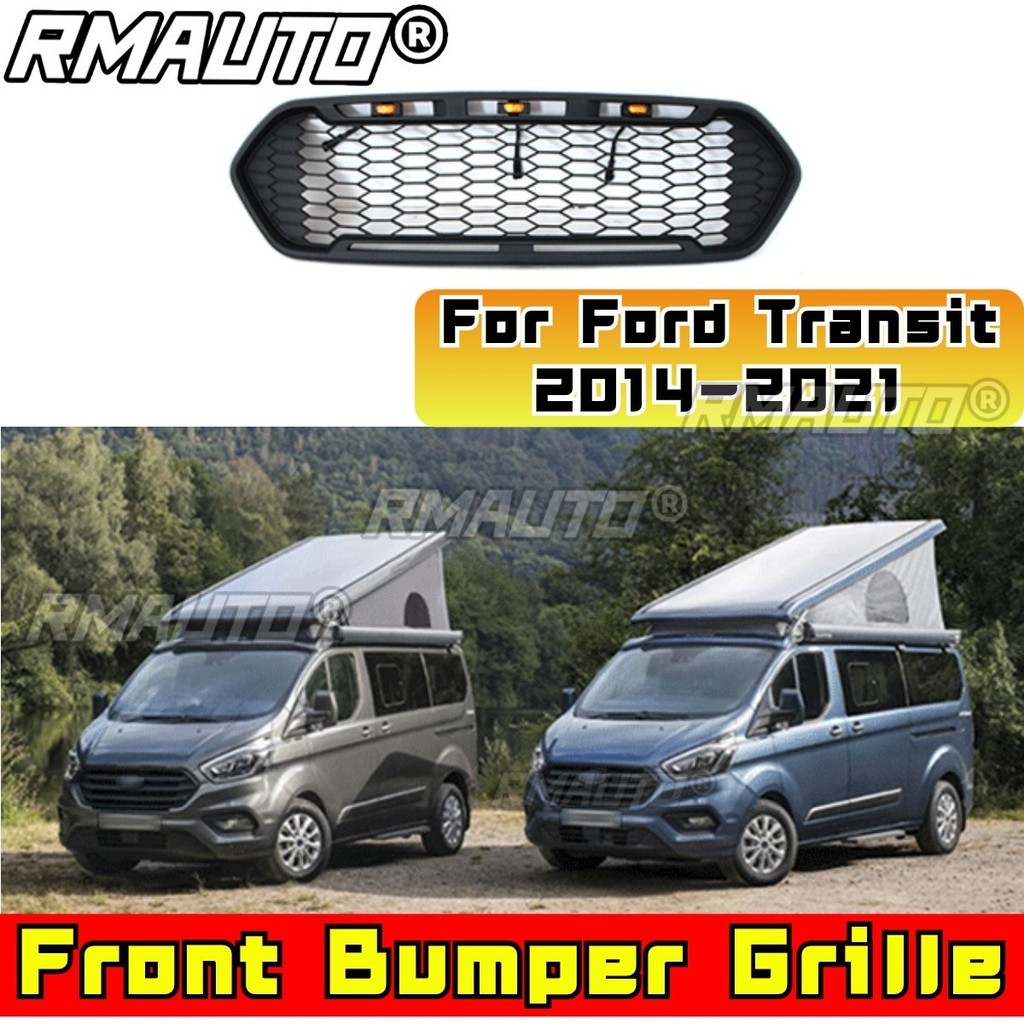 For Transit Bumper Grill Car Front Bumper Racing Grille Grillg Body Kit ...