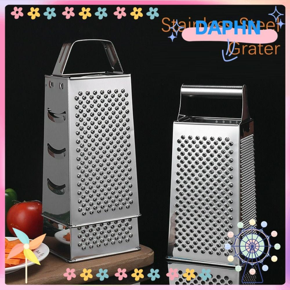 DAPHS Stainless Steel Grater, Cooking Utensils 4 In 1 Four-Sided ...