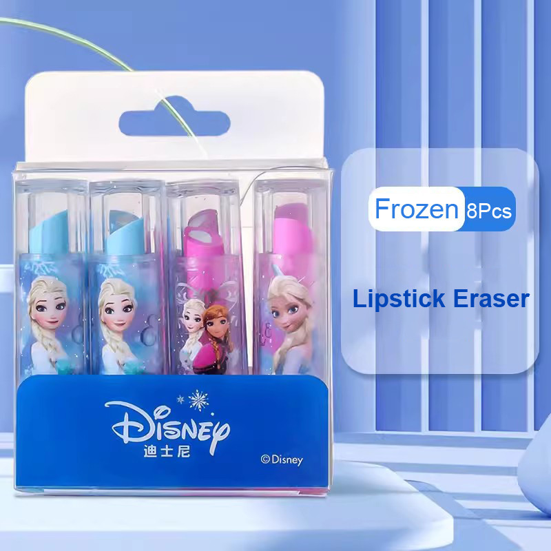 Disney Frozen Lipstick Eraser 8 Pack of Cute Cartoon Creative High ...
