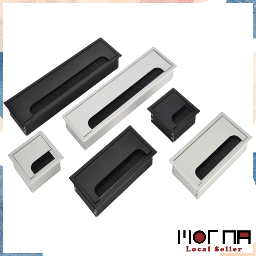 Multiple Sizes Office Hardware Matt Rectangle Wire Cable Grommet ...