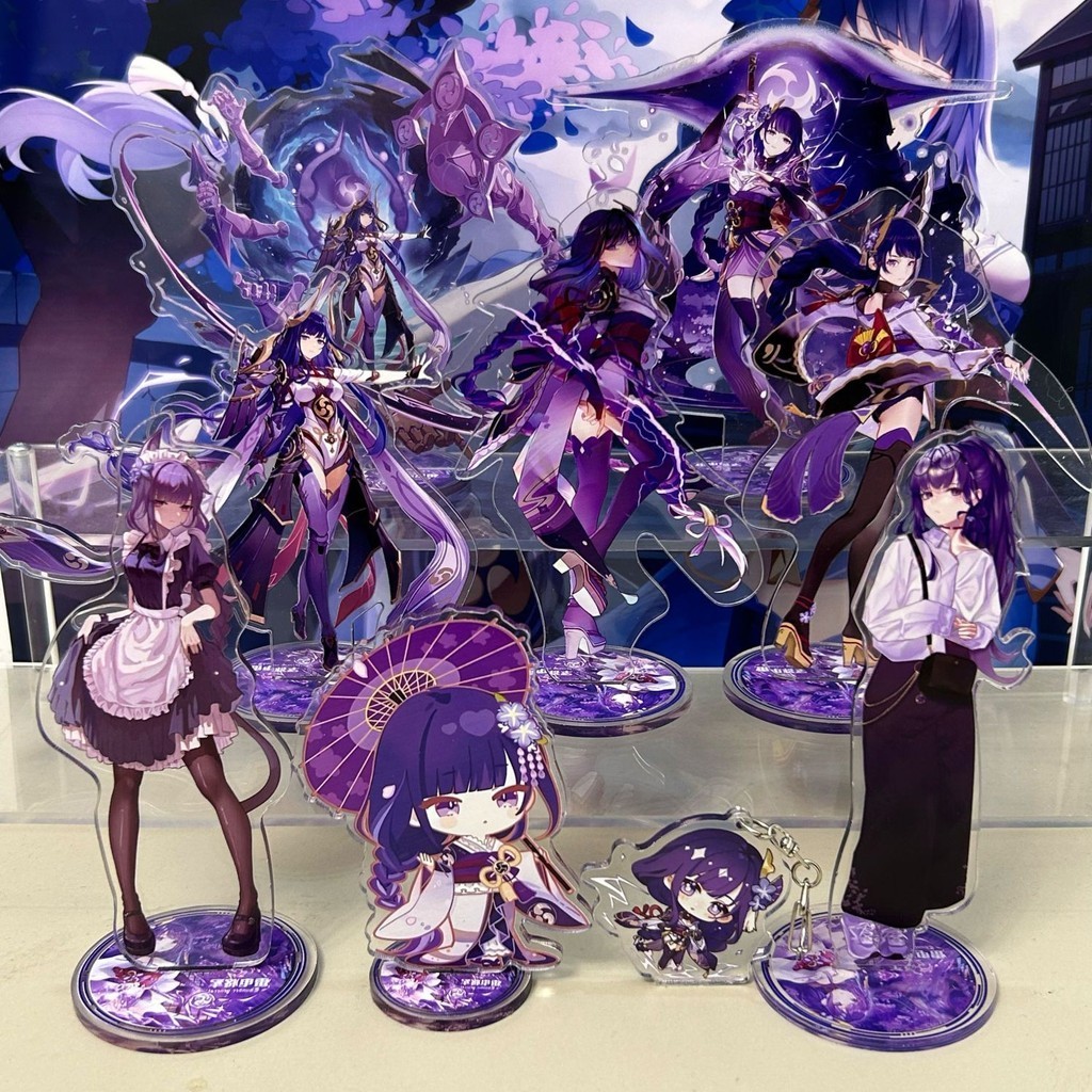 Genshin Impact Game Peripherals Homo Acrylic Stand Deck Raiden Shogun ...