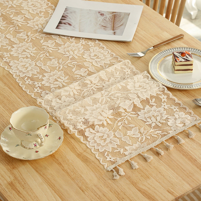 Nordic Small Fresh Lace Flower Decoration Table Rag Shoe Cabinet Dining ...