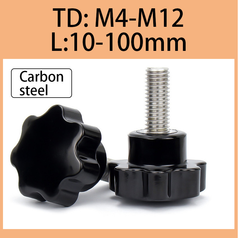 Plastic head star handle bolt M4-M12 PLASTIC STAR HEAD BOLT | Shopee ...