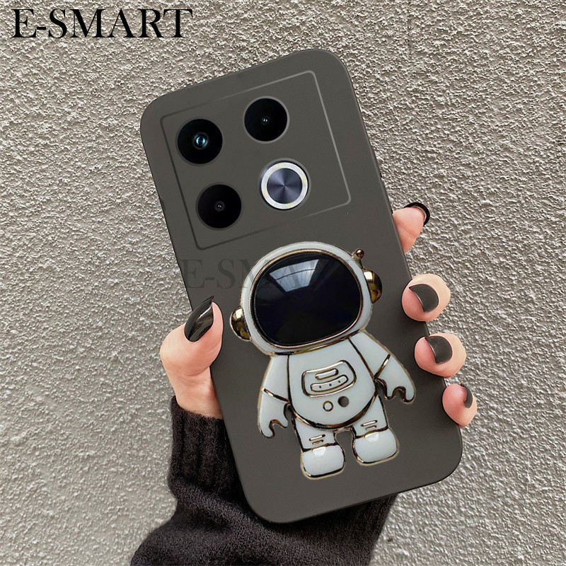 For Infinix Note 40 Pro Case Fashionable Cartoon Astronaut Stand ...