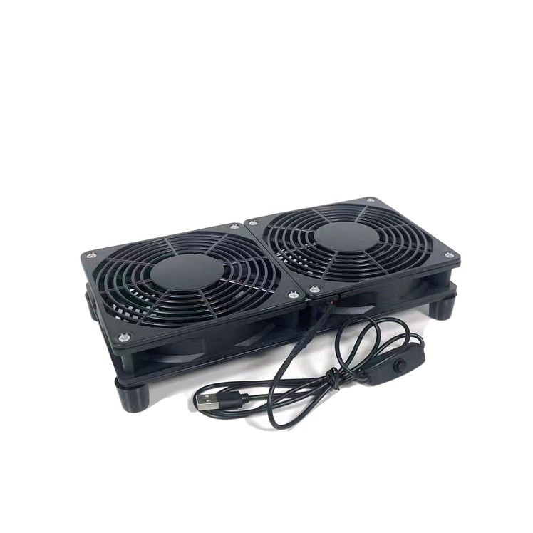12cm router USB cooling fan rack 5V set-top box broadband cat radiator ...