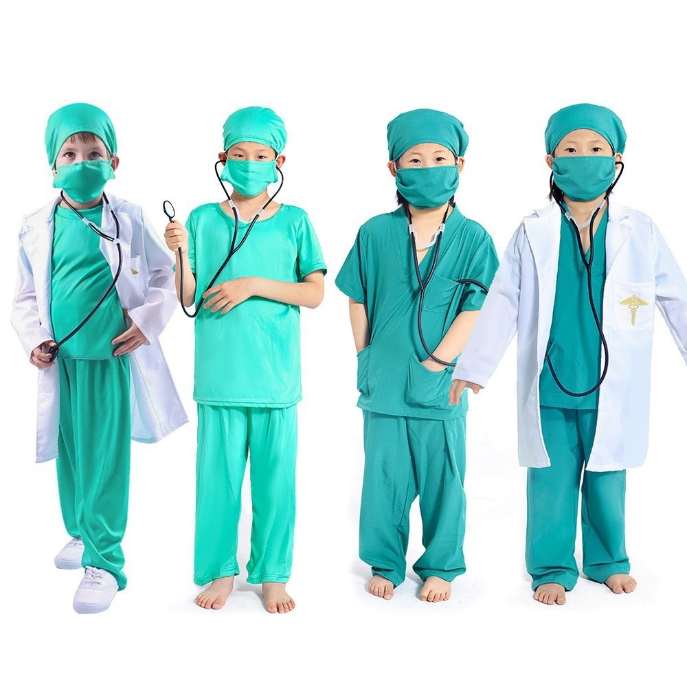 Kids Doctor Nurse Costume Boy and Girl Show Cosplay Costume uniform ...