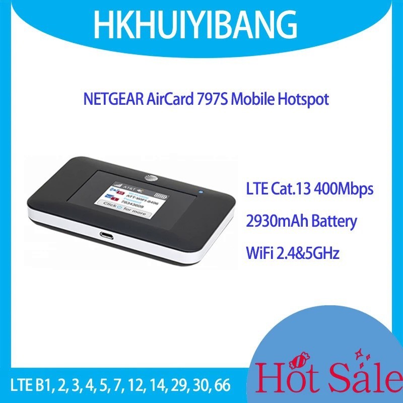 Unlocked NETGEAR AirCard AC797S 4G LTE 400Mbps Cat13 Mobile Hotspot ...