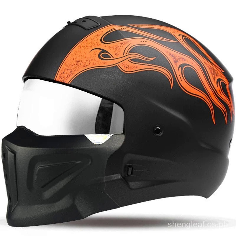 Motorcycle Helmet Combination helmet Full face helmet Locomotive Half ...