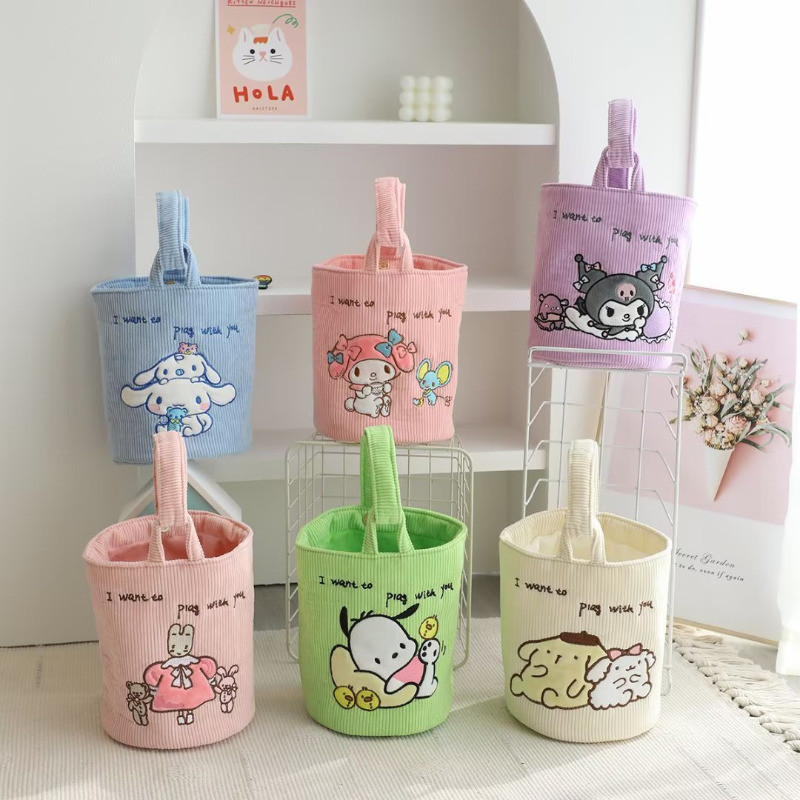 Sanrio Melody Kuromi Pochacco Cinnamoroll Purin Cartoon Handbag Cute ...
