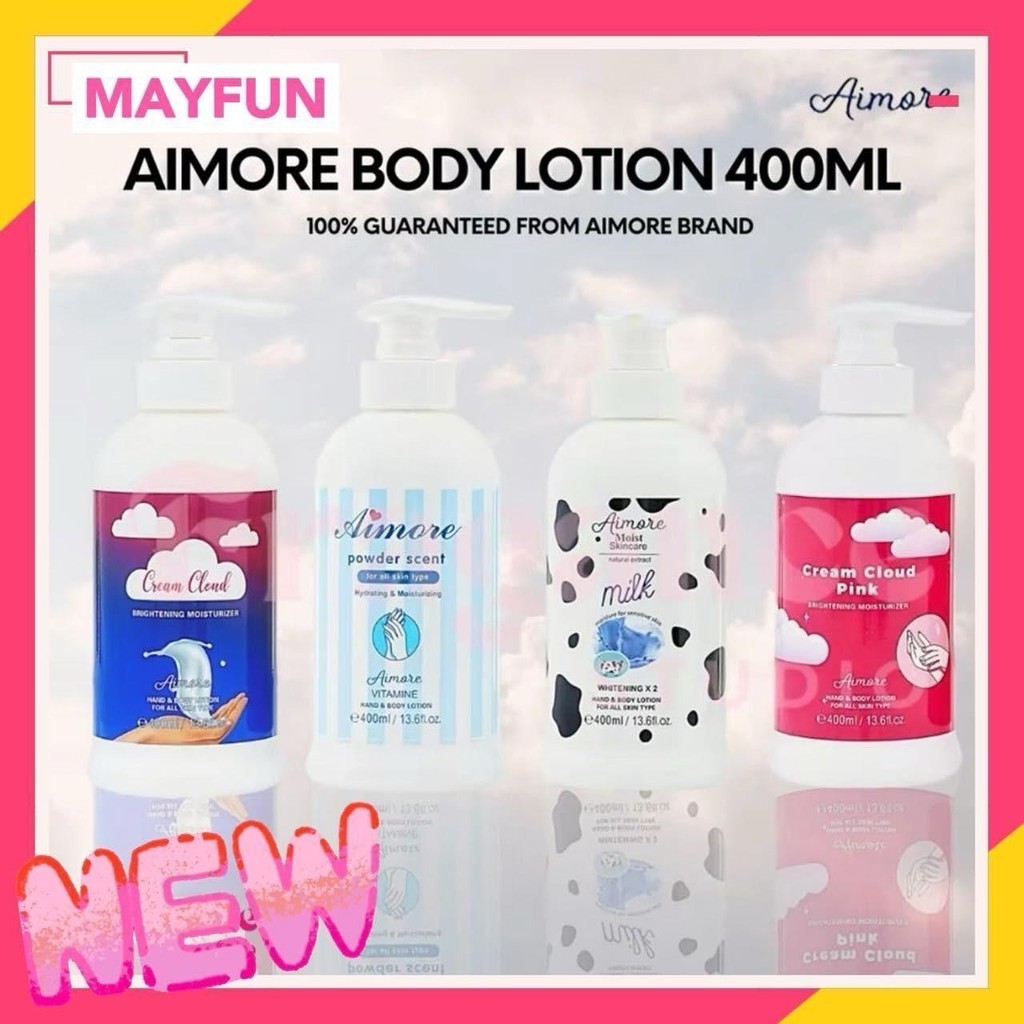 CREAM CLOUD/Pink AIMORE Powder Scent Moisture WHITENING HAND & BODY ...