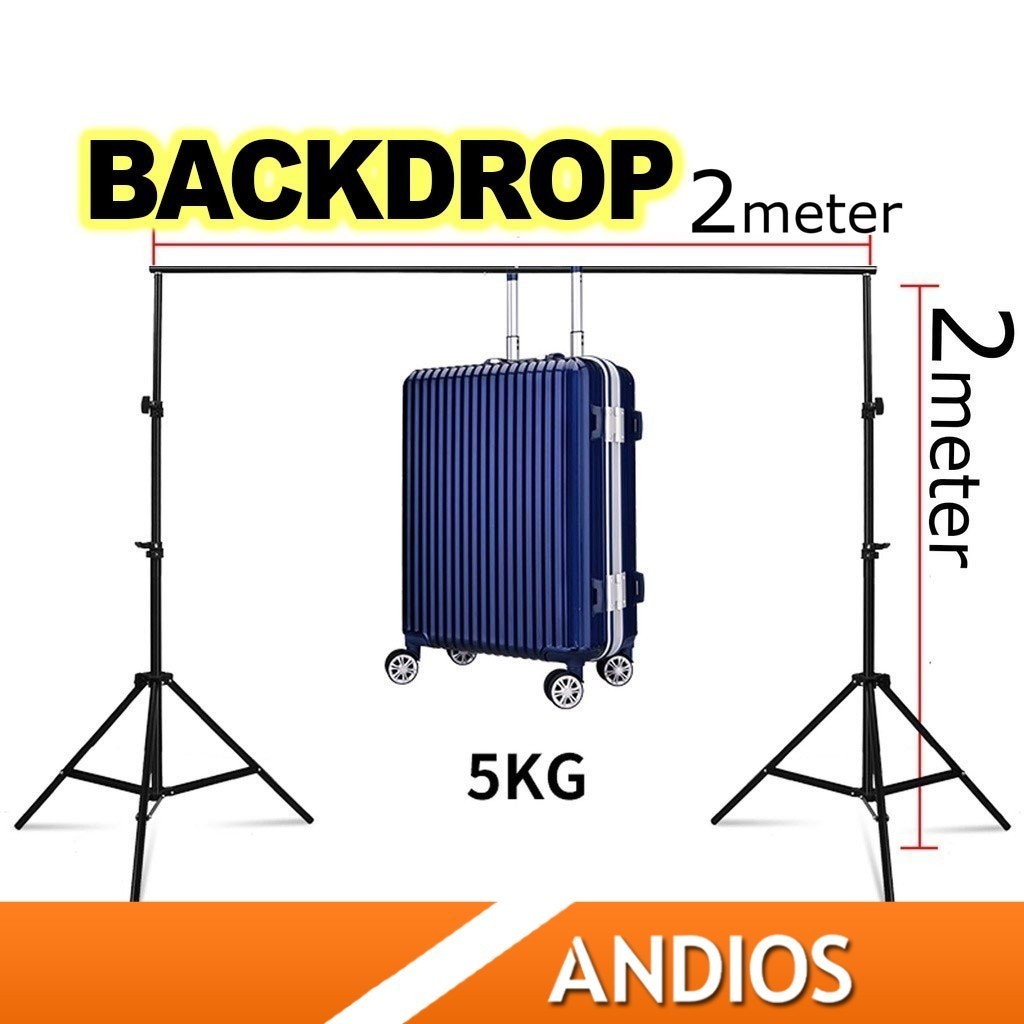 2x2 Portable Backdrop Stand Kit Background Photo Shoot Photography ...