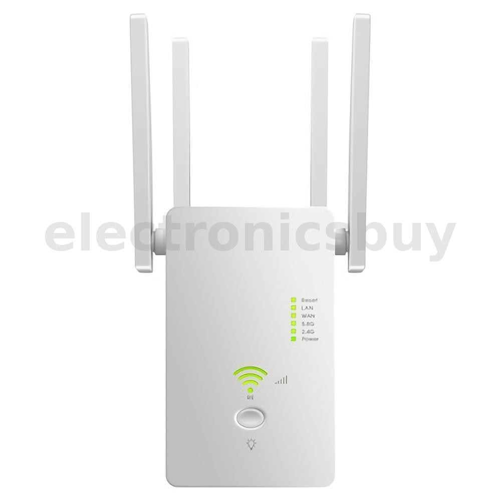 1200M Dual Band Wireless AP Repeater 2.4GHz 5.8GHz Router Range ...