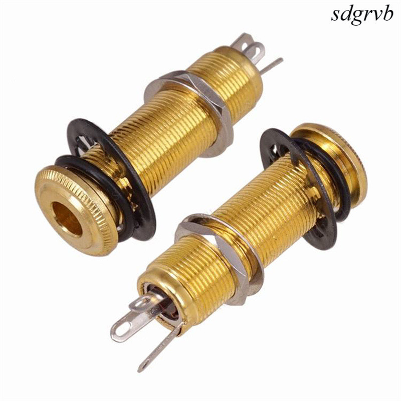 Guitar Output Jack Barrel Type Long Thread Stereo and Mono Guitar ...