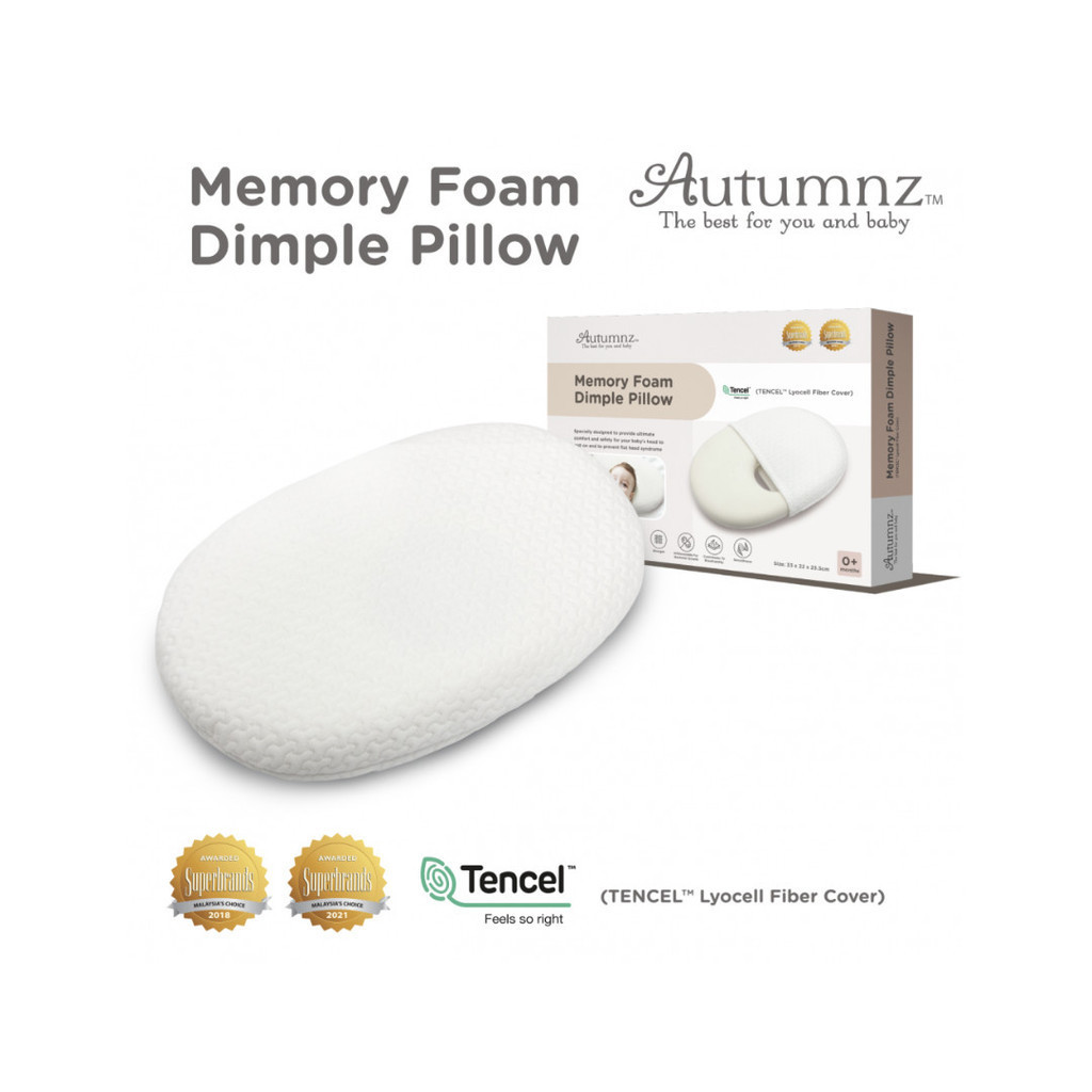Autumnz Memory Foam Dimple Pillow With Tencel Cover (0m+) | Shopee ...