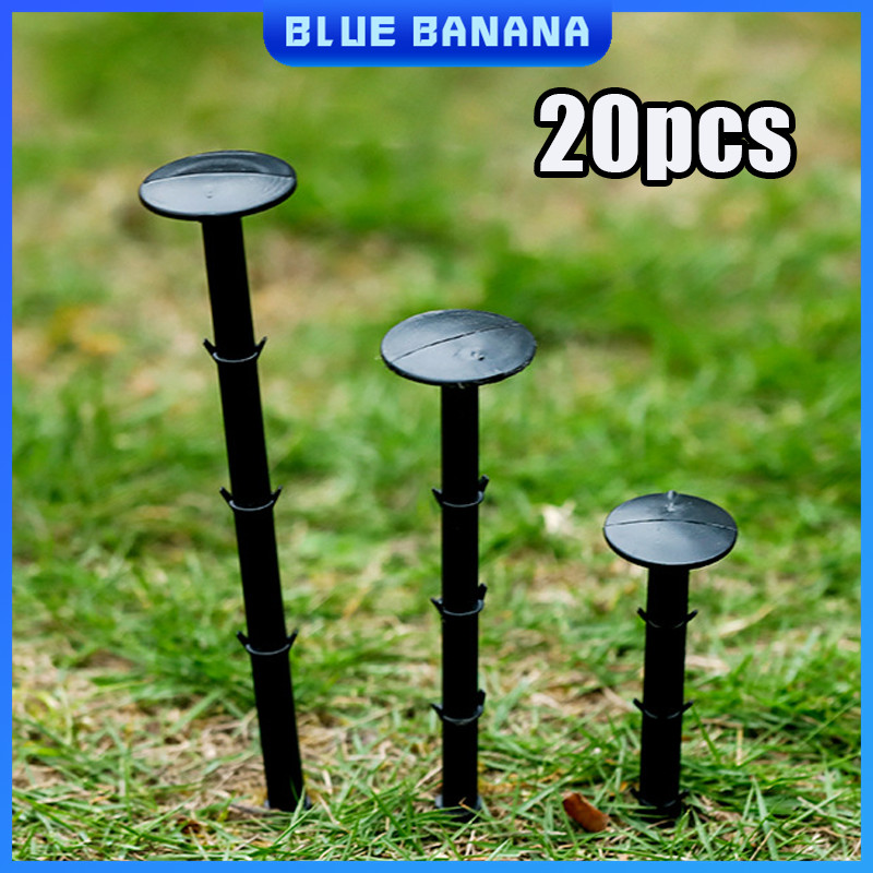 20pcs 20cm Garden Ground Nail Stake Plastic Mulching Film Nail Garden ...