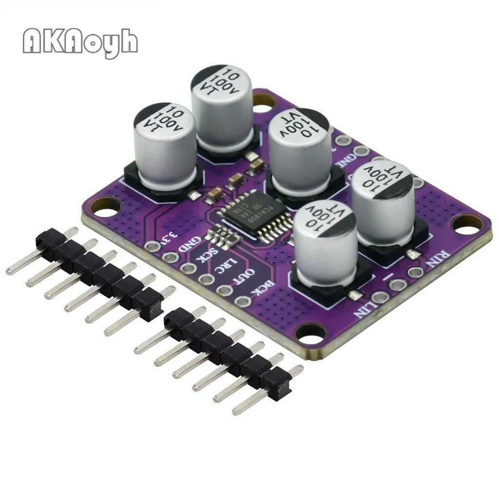 PCM1808 5V 105dB SNR Audio Stereo ADC Single-Ended Analog-Input Decoder ...