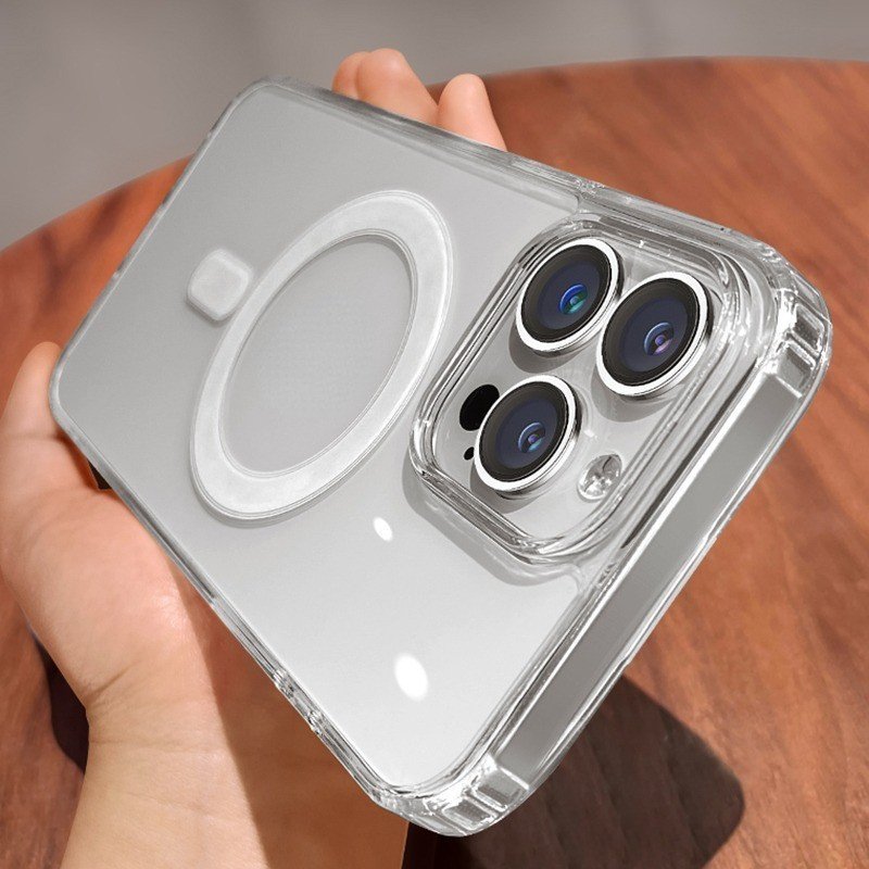 Magnetic Shell Transparent Acrylic IPHONE 11 12 13 14 15 16 PRO MAX 7 8 ...