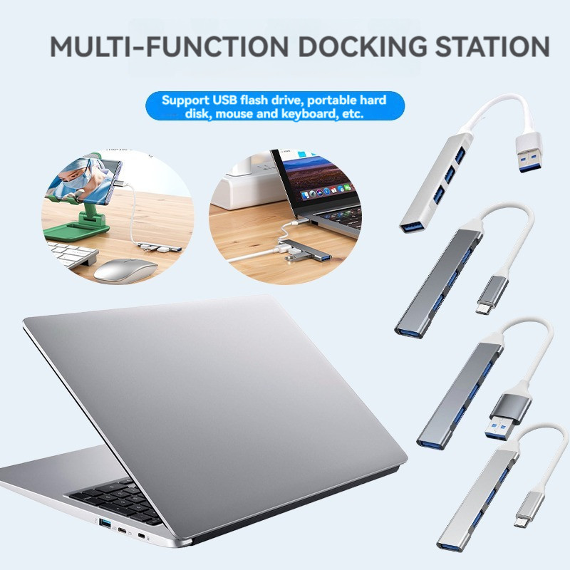 USB 3.0 Hub 4 Ports High Speed Splitter Adapter Multi Expander ...