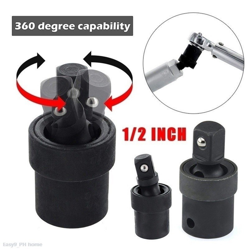 360 Degree Swivel Knuckle Joint Air Impact 1/2 3/8 1/4 Inch Wobble ...