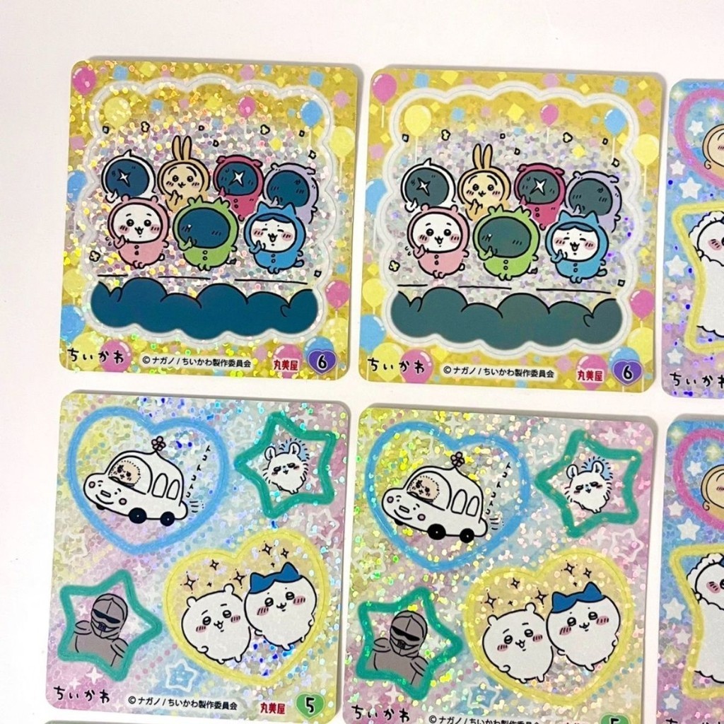 GaLiCiCi Japanese Comic Chiikawa Cute Mini Laser Sticker/Hachiware ...