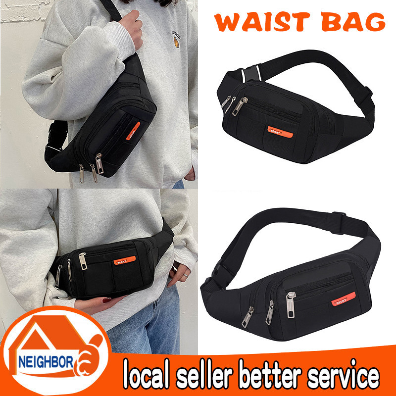 Waist Bag Belt Bag Waterproof Outdoor Fashion Leisure Nylon Multi-Layer ...