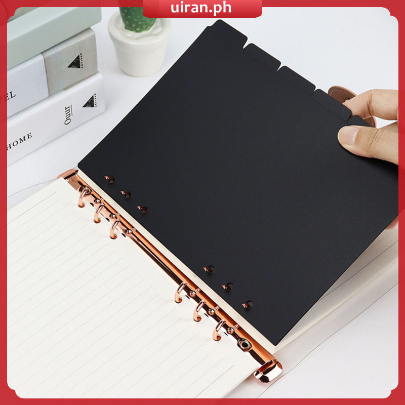 6 Pcs Binder A5 Notebook Dividers with Tabs Detachable The Side Pp ...