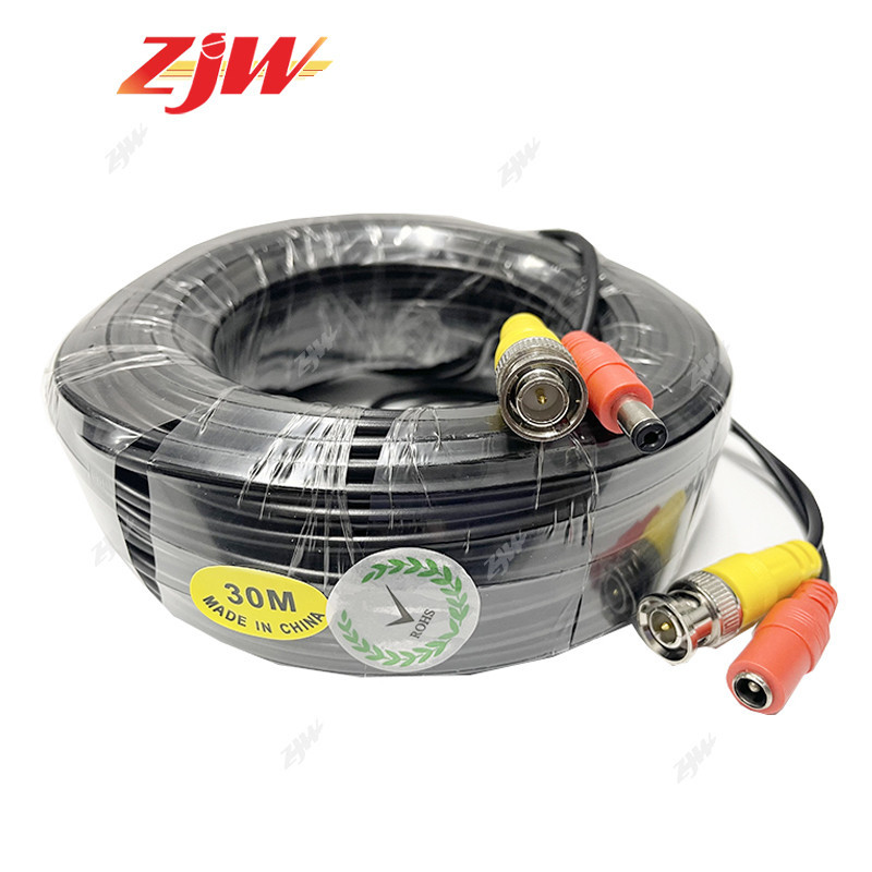 ZJW 5M 10M 20M 30M 40M BNC RG59 Video Power Siamese Cable Security ...