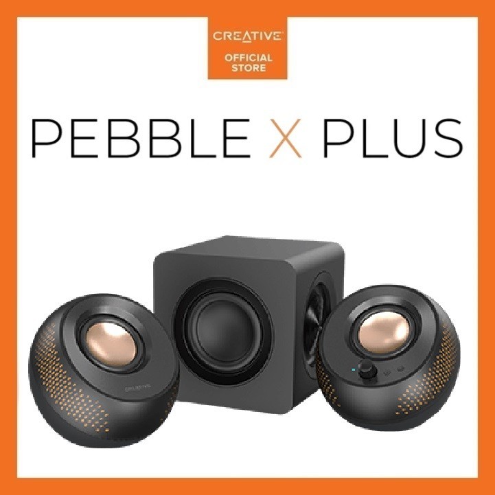 Creative Pebble X Plus 2.1 USB-C Computer Speakers Subwoofer and ...