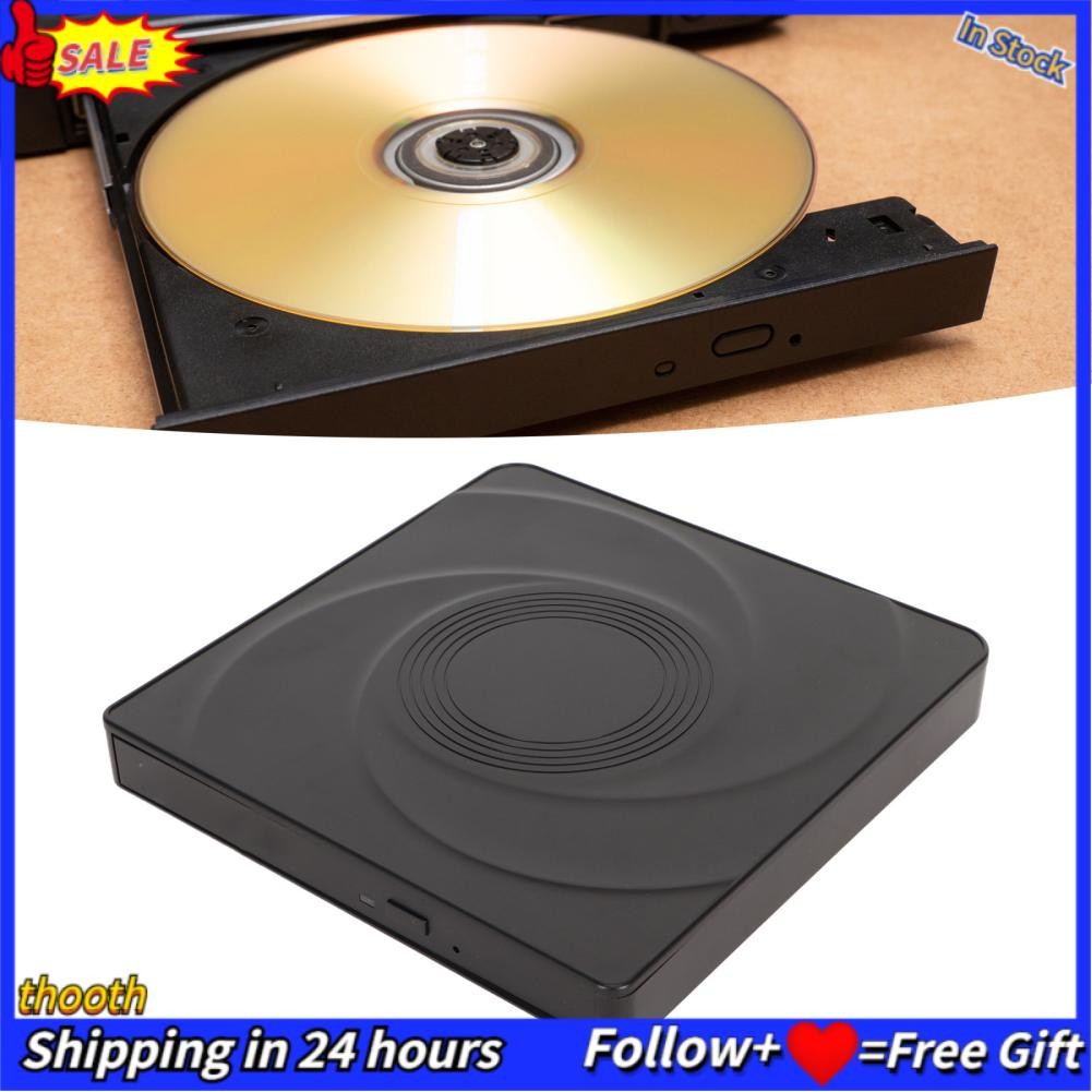 Thooth External CD DVD Drive Enclosure 5Gbps Plug and Play Integrated ...