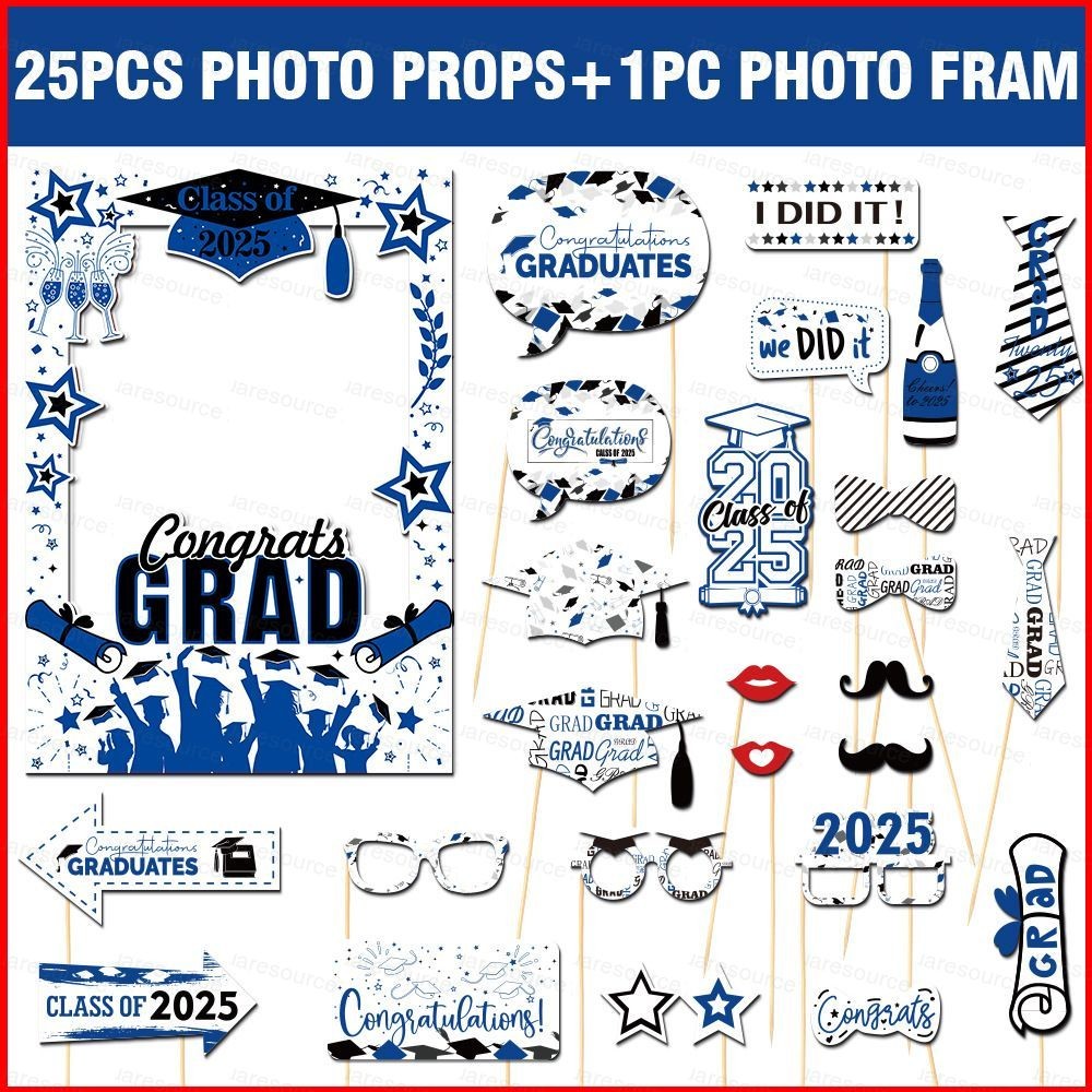 SQT 2025 Graduation Season Decoration Paper Photo Frame Photo Props ...