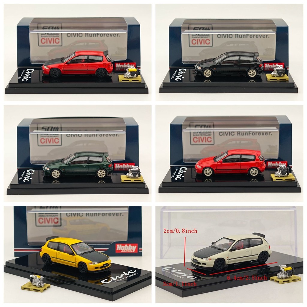 Hobby Japan 1/64 Honda Civic EG6 SiR-S JDM Simulation Alloy Car Collection Model | Shopee ...