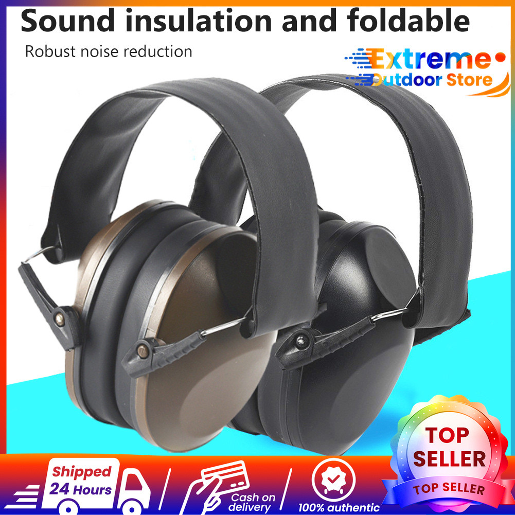 Noise Reduction Ear Muff Hearing Protection Earmuff For Sports Shooting ...
